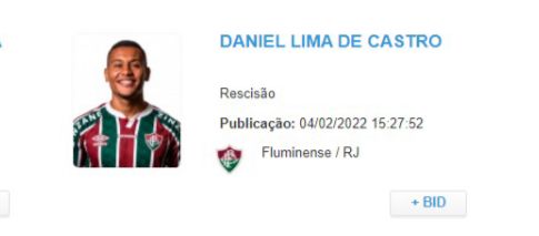 Rescisão de Dani Bolt é publicada no BID da CBF