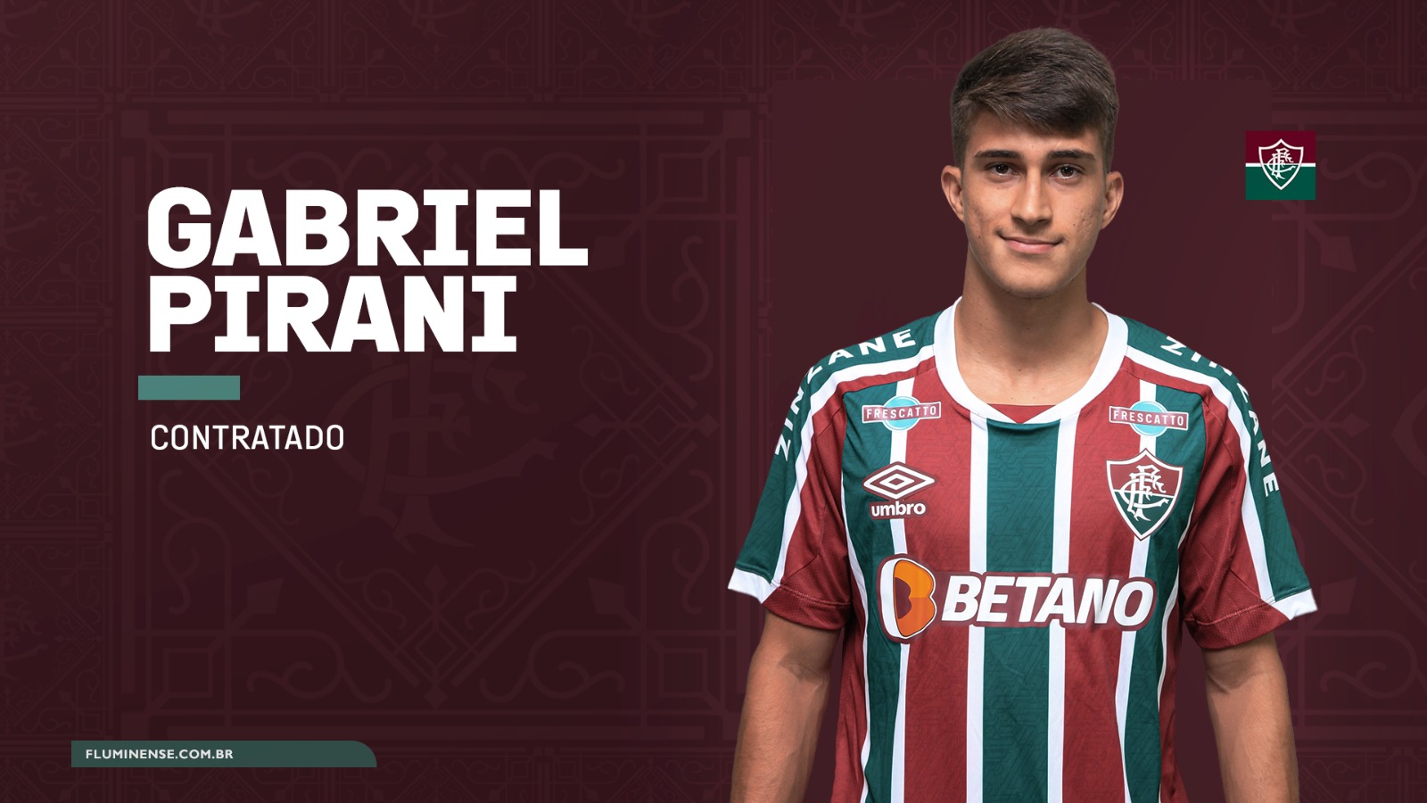 Fluminense anuncia a contratação do meia Gabriel Pirani, ex-Santos