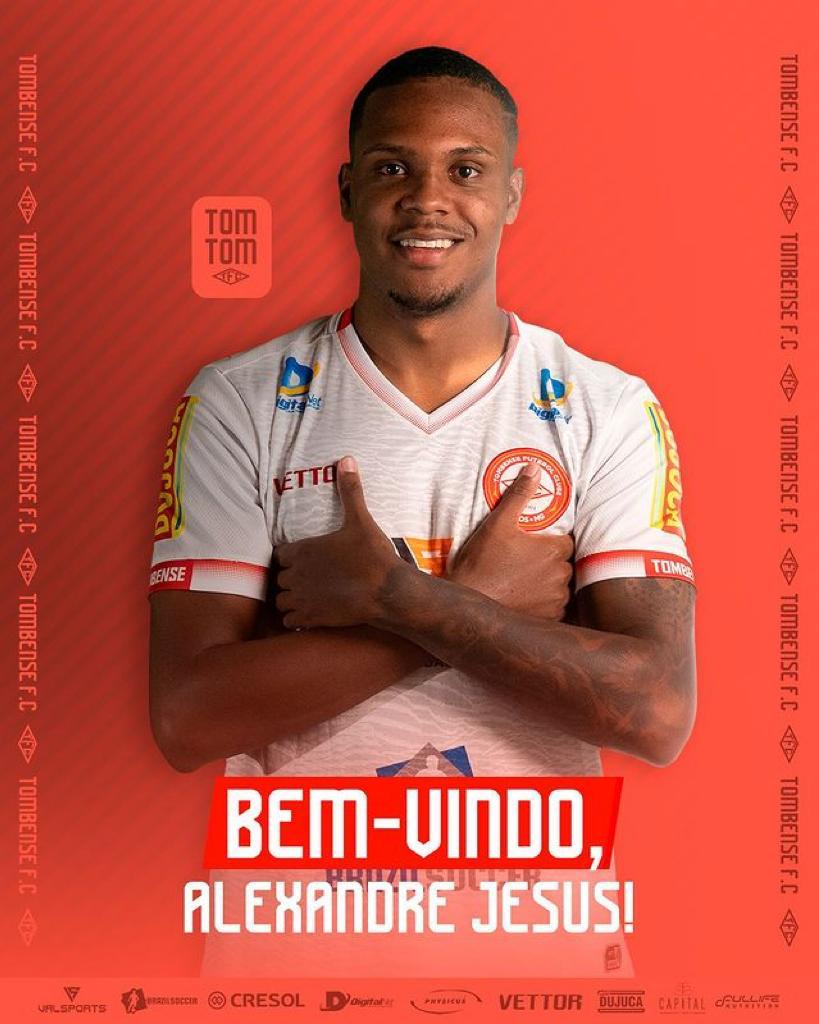 Alexandre Jesus é anunciado por empréstimo pelo Tombense • Saudações ...